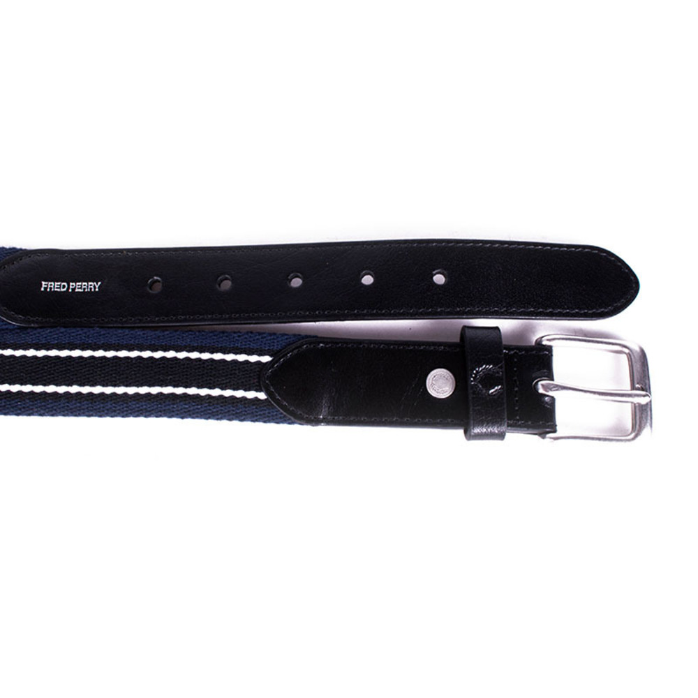 Fred Perry Black, Dark Blue, White Classic Belt | Wom… - Gem